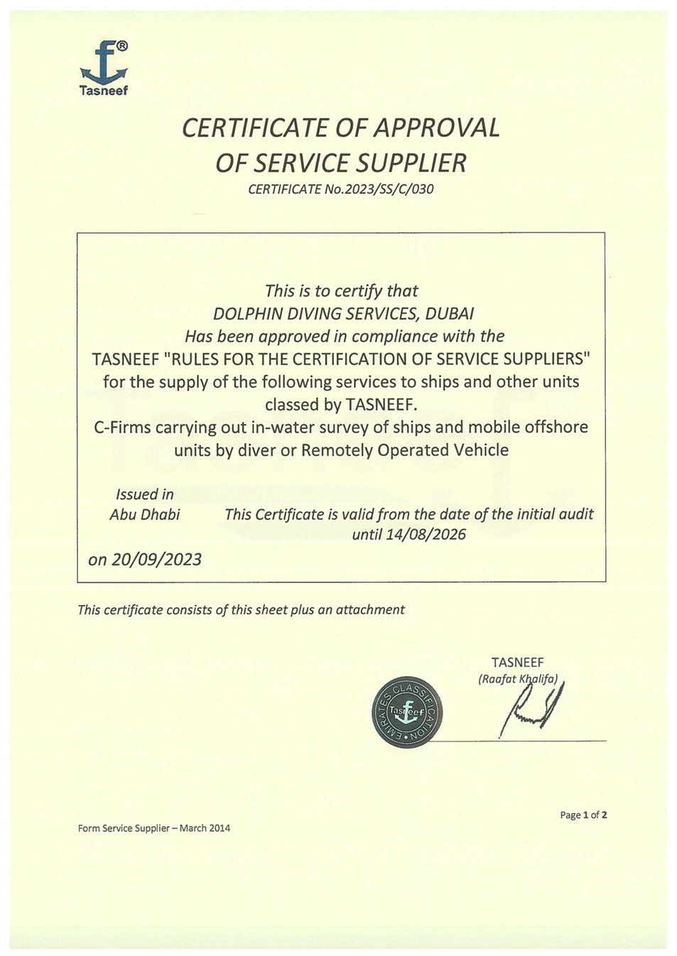 Home - Dolphin Diving Services